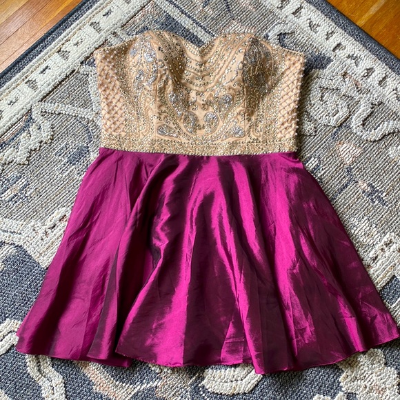 Splash | Dresses | Splash Formal Mini Dress With Nude Sequin Top And ...